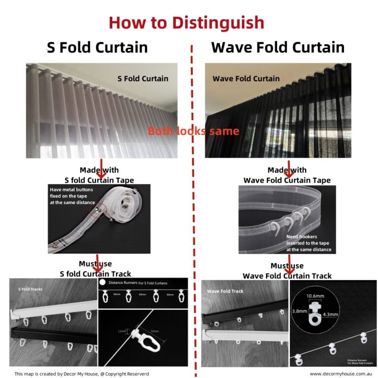 S-Fold/Wave Fold Curtain Tracks - Decor My House
